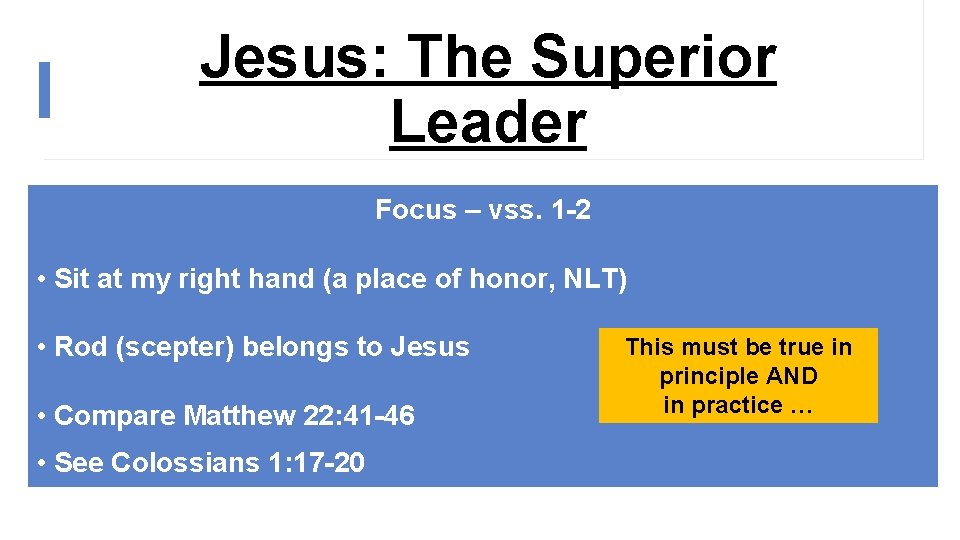 The Identity Of Jesus Psalm 110 Psalm 110