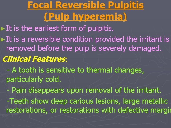 Delicate Normal pulp connective tissue with tiny blood