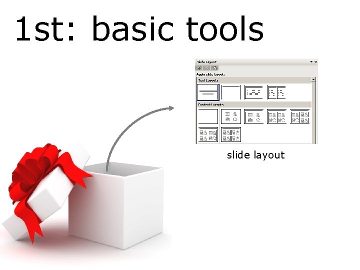 your toolbox for presentations 3 levels in toolbox