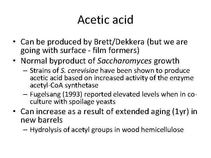 Film Organisms Acetic Acid Bacteria and Yeasts Michael