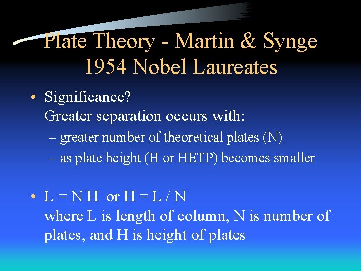 Introduction to Chromatography Theory Bioanalytical Chemistry Spring 2004