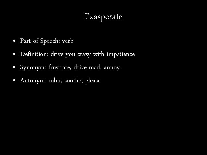 Deadline Vocabulary Section Two Grandeur Part of speech