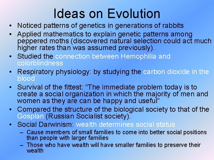 Evolving Evolution John Burdon Sanderson Haldane 1892 1964