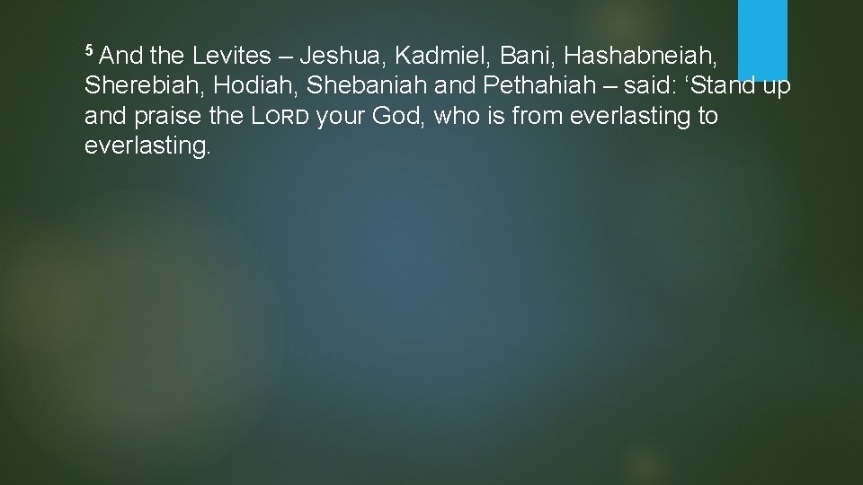Nehemiah Building for God Nehemiah Chapter 9 Confession