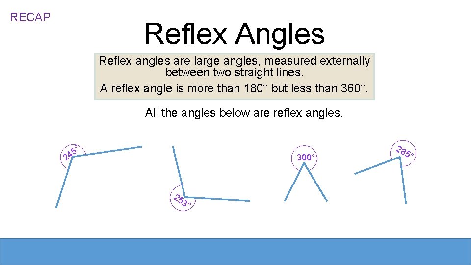 Angles WALT Identify different types of angles WILF