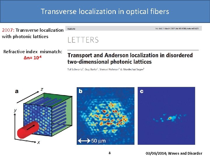 Observation of Anderson localization of light in nonlinear