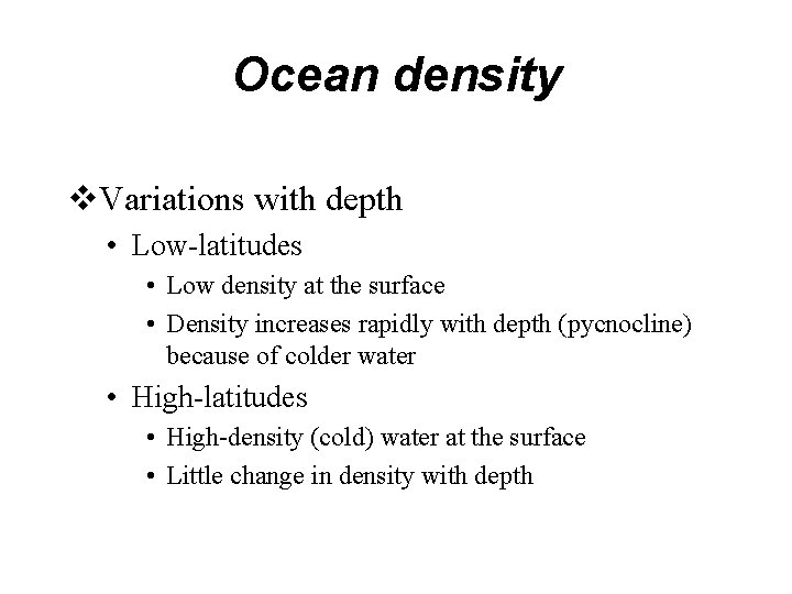 Earth Science 101 Ocean Basins Chapter 15 Instructor