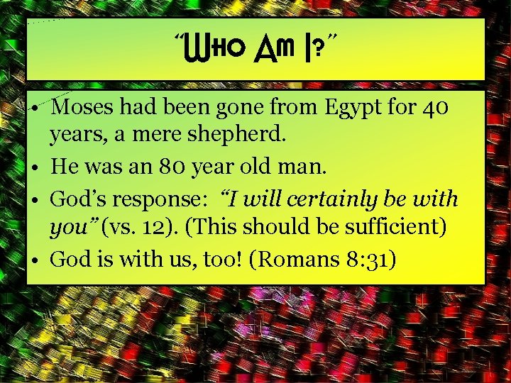 The Excuses of Moses Exodus 3 4 God