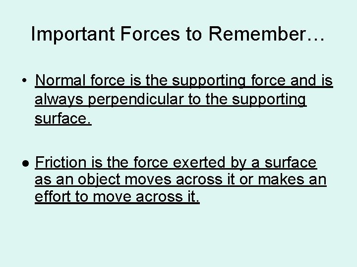 Forces Free Body Diagrams and Newtons Laws of