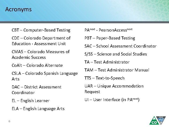 ATTENTION Please review slides before local use Update