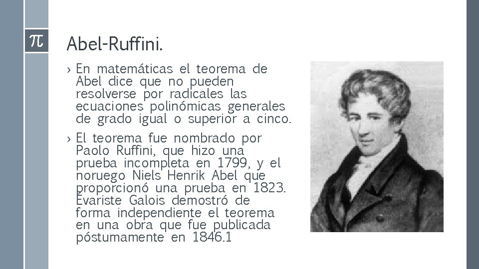 Ecuacin de quinto grado Subttulo La ecuacin de