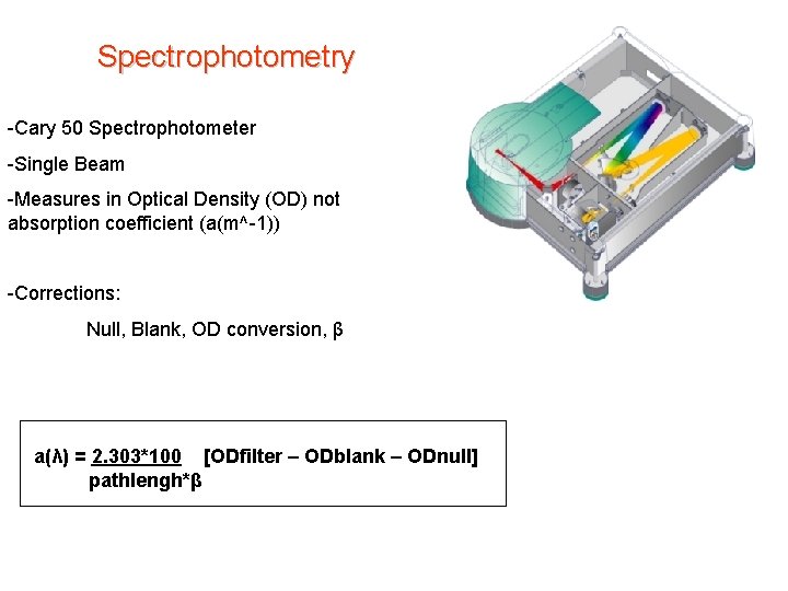 Estimating Phytoplankton Absorption Spectra with the Bricaud and