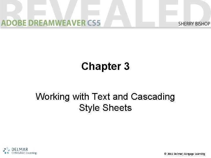 Chapter 3 Working with Text and Cascading Style