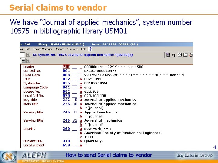 How to send Serial claims to vendor Batch