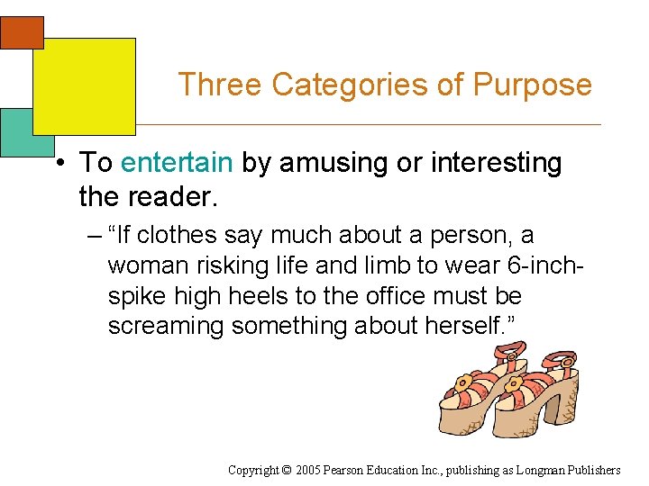 Tone and Purpose Copyright 2005 Pearson Education Inc