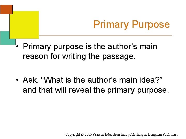 Tone and Purpose Copyright 2005 Pearson Education Inc