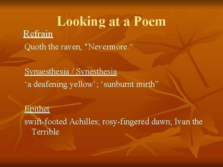 Introduction to Poetry 10 English Poetry A Definition