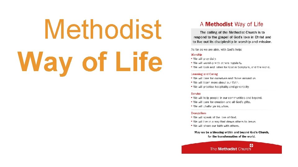 A Methodist Way of Life what is it