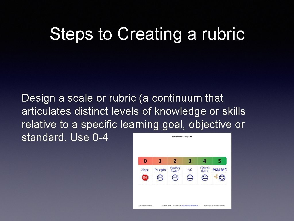 Creating Rubrics Information Taken From Formative Assessment And