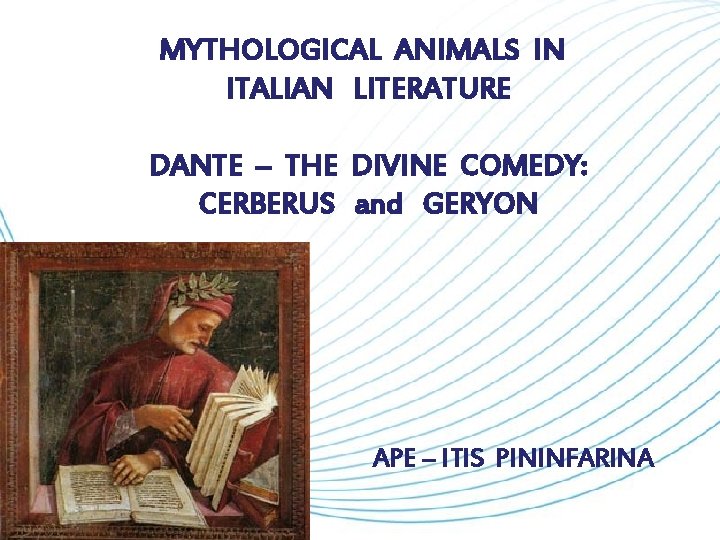 MYTHOLOGICAL ANIMALS IN ITALIAN LITERATURE DANTE THE DIVINE