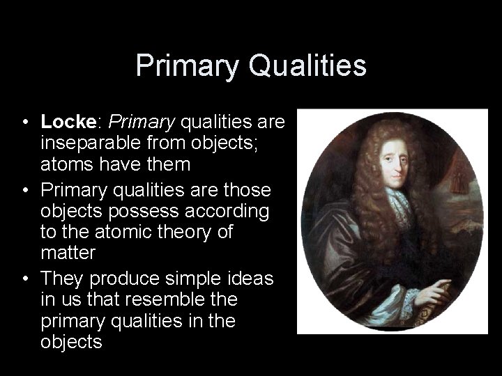 Metaphysics in Early Modern Philosophy The Atomic Theory