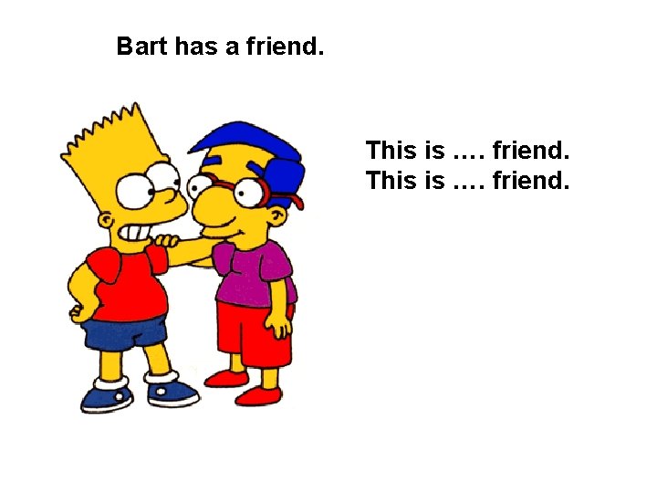 These are the Simpsons MARGE HOMER LISA BART