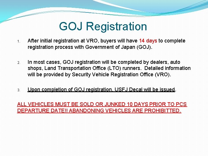 CFAS Security Department BLDG 320 Location Vehicle Walking
