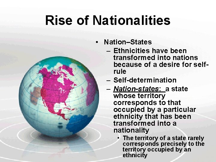 Ethnicity Key Issue 2 Why Have Ethnicities Been