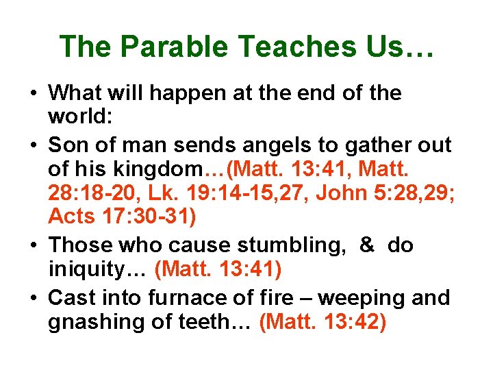 The Second Parable Explained The Second Parable of