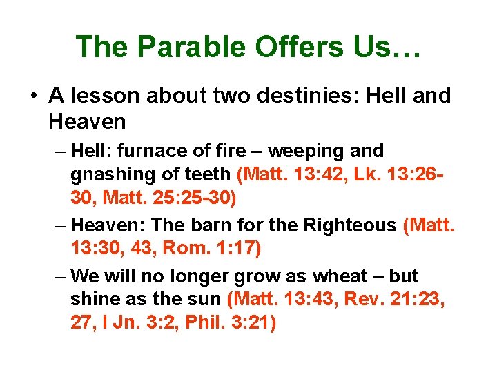 The Second Parable Explained The Second Parable of