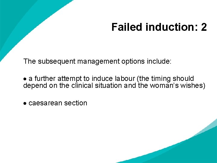 Induction of labour Implementing NICE guidance 2 nd