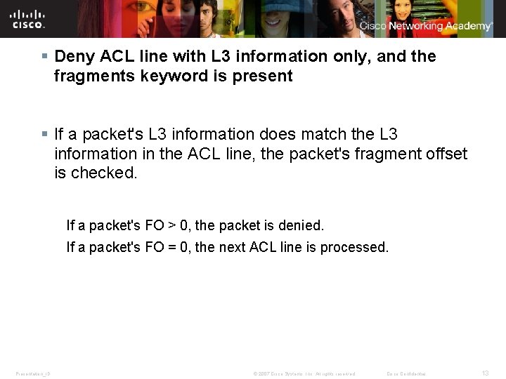 What is access control list ACL Presented by
