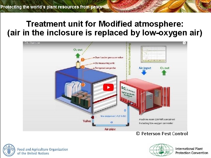 Requirements for the use of modified atmosphere treatments