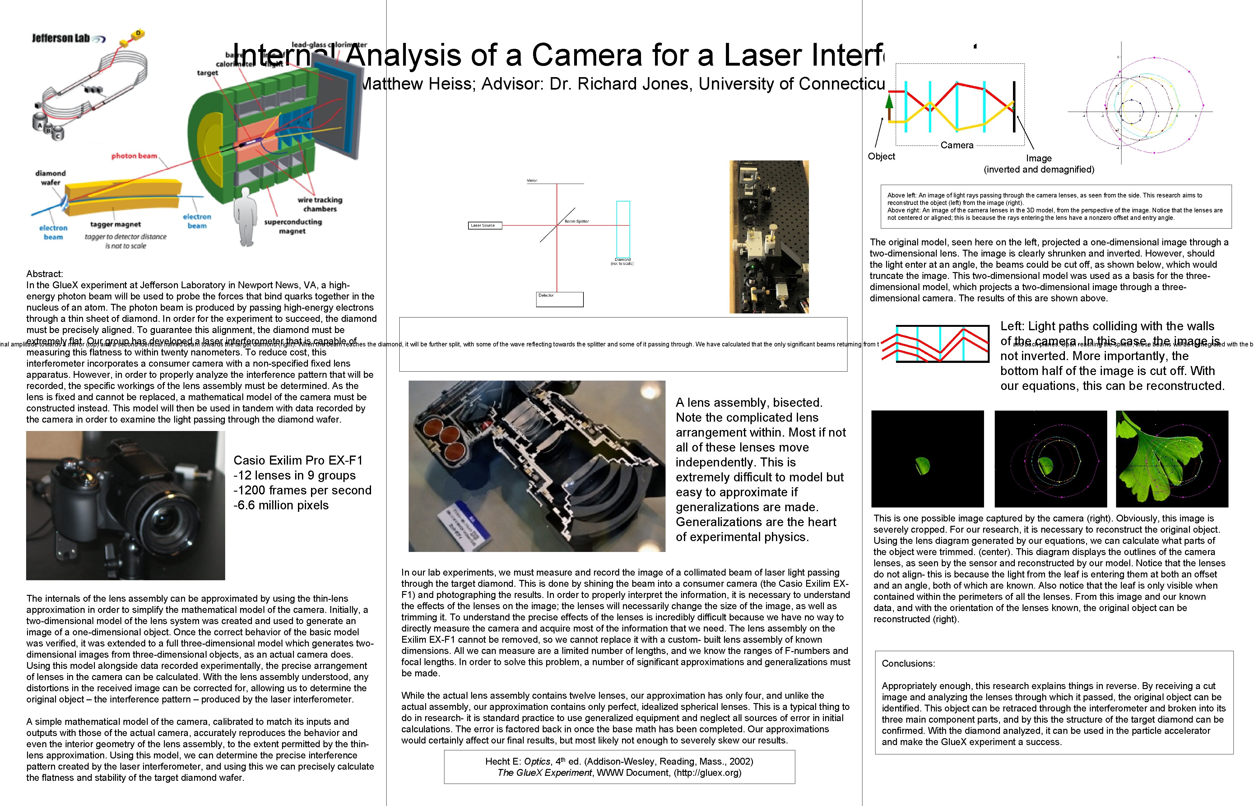 Internal Analysis of a Camera for a Laser