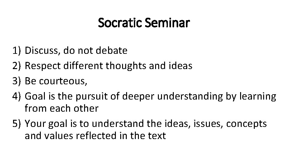 Learning Objectives I can cite specific textual evidence