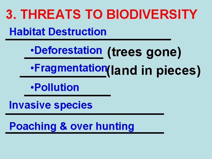 HUMAN IMPACT on the BIOSPHERE A Changing Landscape