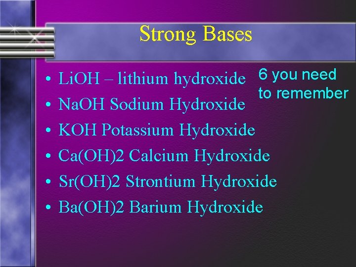 AP Chemistry Ch 14 Acids Bases and AcidBase