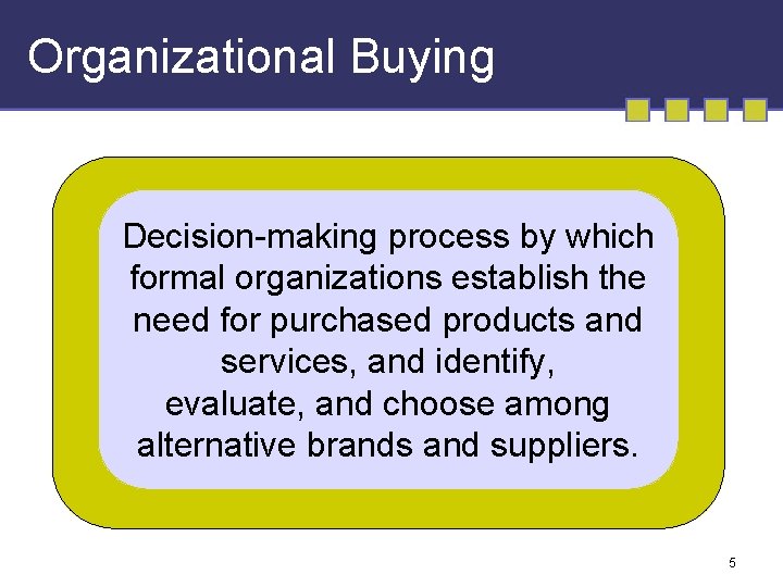 MARKETING MANAGEMENT 12 th edition 7 Analyzing Business