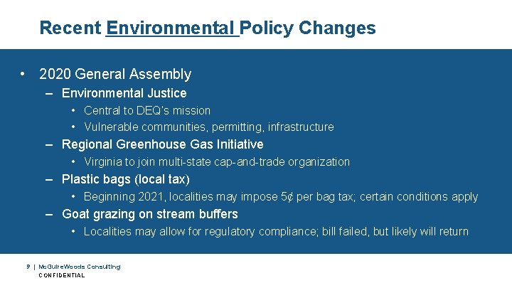 A Brief Review of the 2020 General Assembly