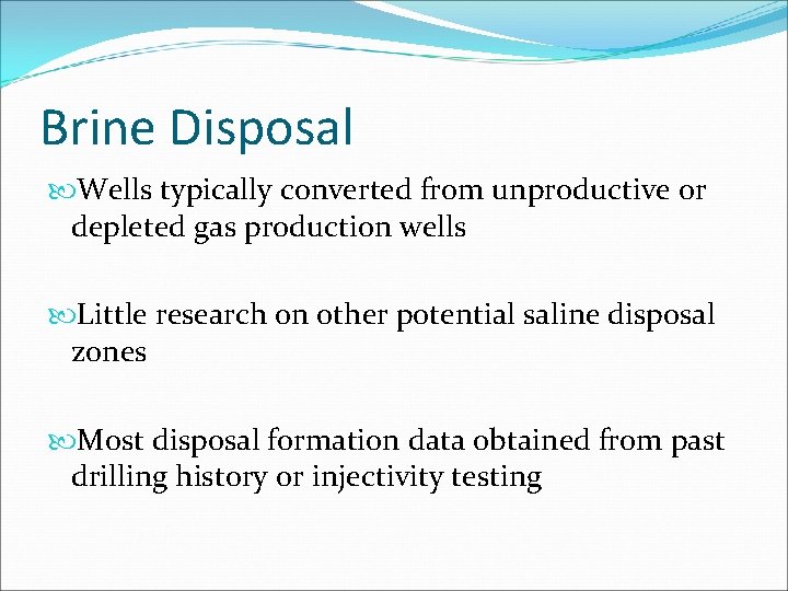 EPAs Underground Injection Control Program Regulation of Disposal