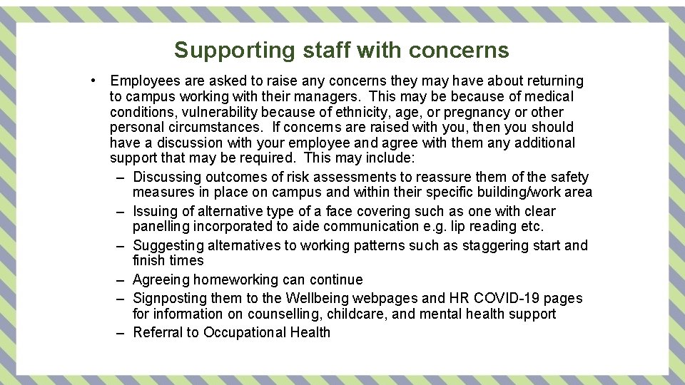 Managers guide to COVID19 workplace risk assessment November