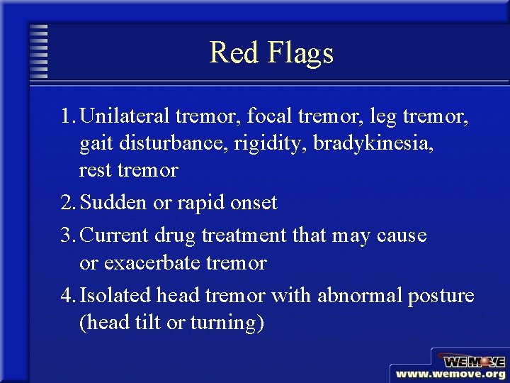 Essential Tremor Red FlagsEpidemiology Part 2 of 7