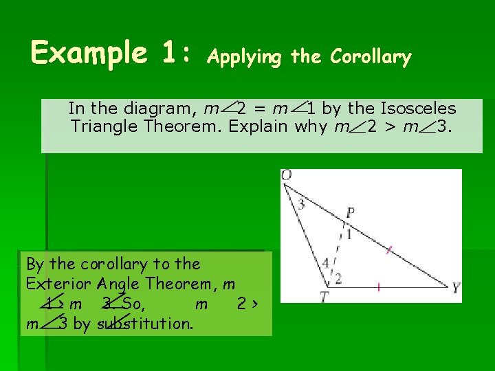Chapter 5 Lesson 5 Objective To use inequalities