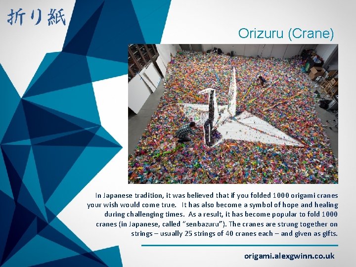 Japanese Origami A brief guide and demo by