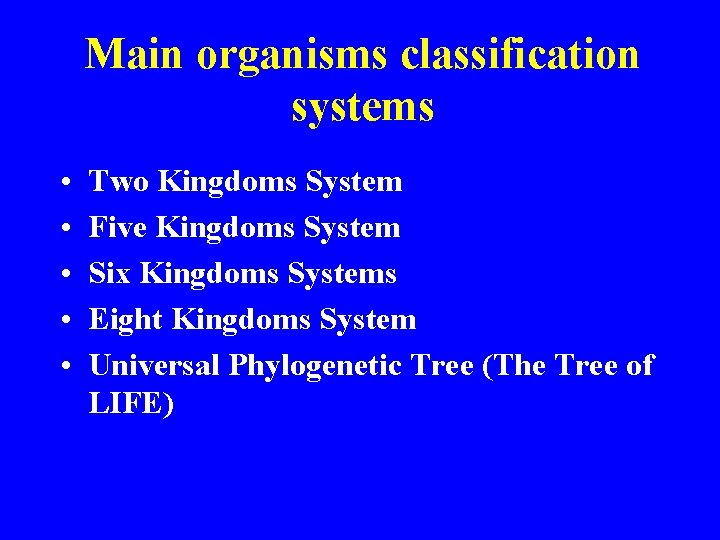BIODIVERSITY I BIOL 1051 TAXONOMY Professor Marc C