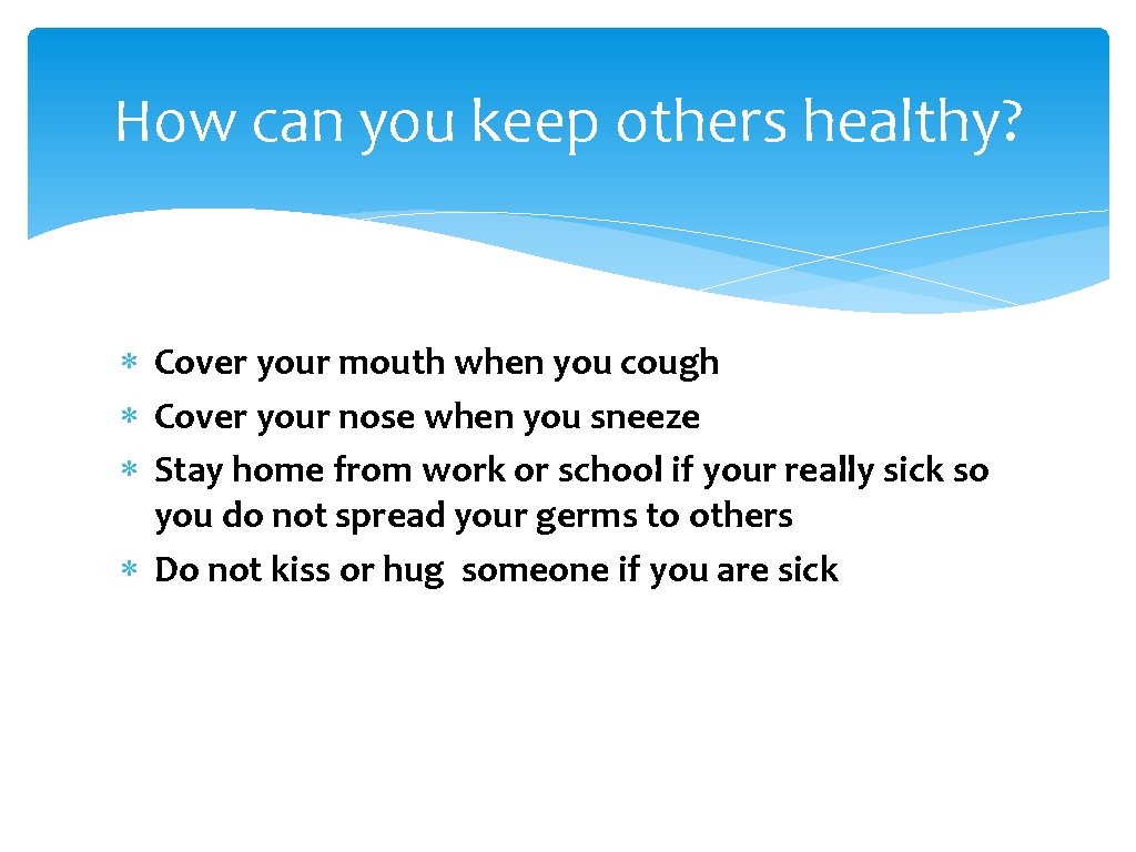 What does it mean to be healthy How