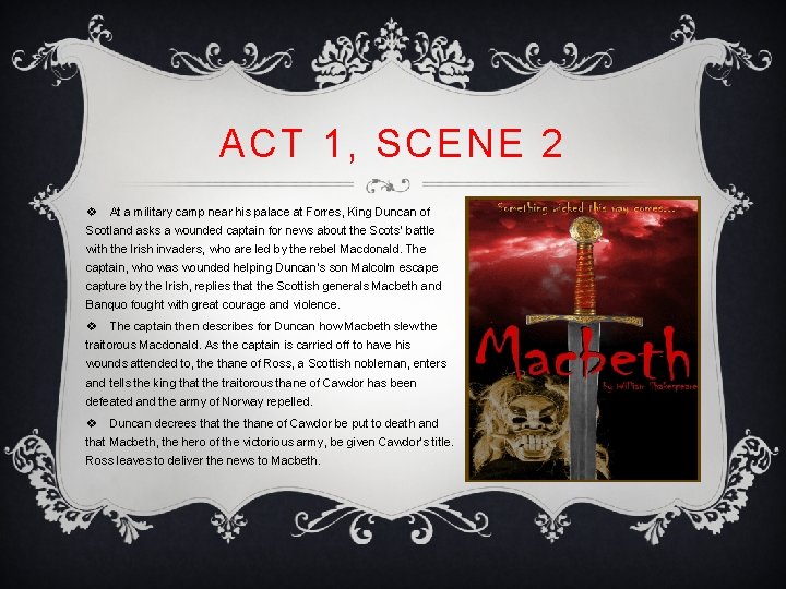 MACBETH By William Shakespeare ACT 1 SCENE 1