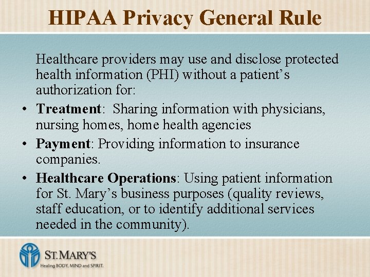Health Insurance Portability and Accountability Act HIPAA Education