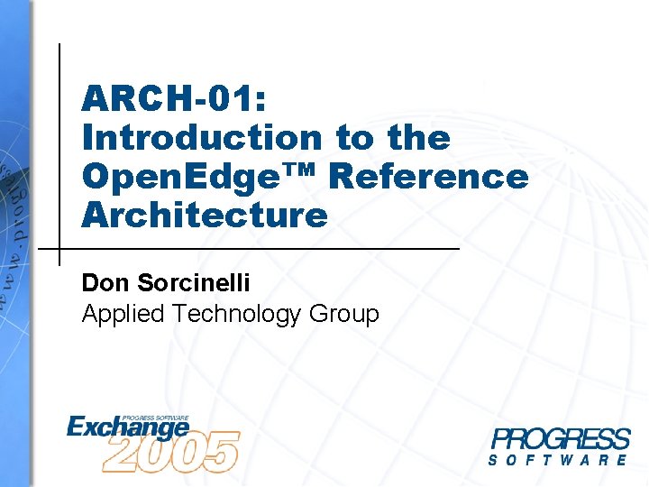 ARCH01 Introduction to the Open Edge Reference Architecture