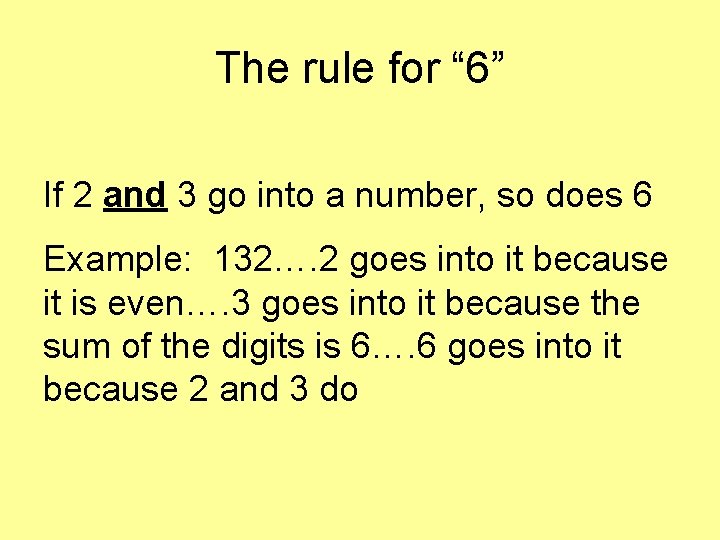 Divisibility Rules Making friends with fractions The rule